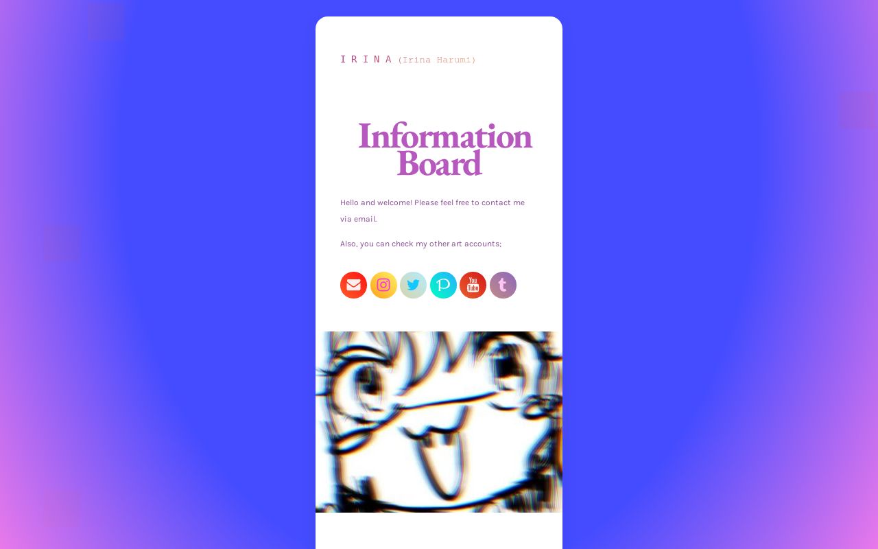 Irina Harumi's Carrd